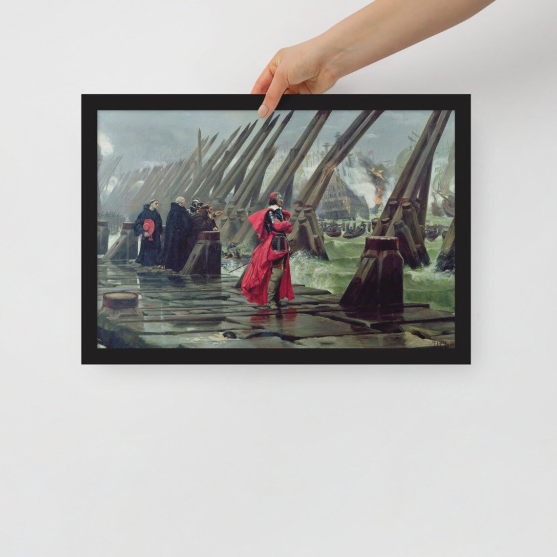 Cardinal Richelieu at the Siege of La Rochelle Henri Paul | Etsy