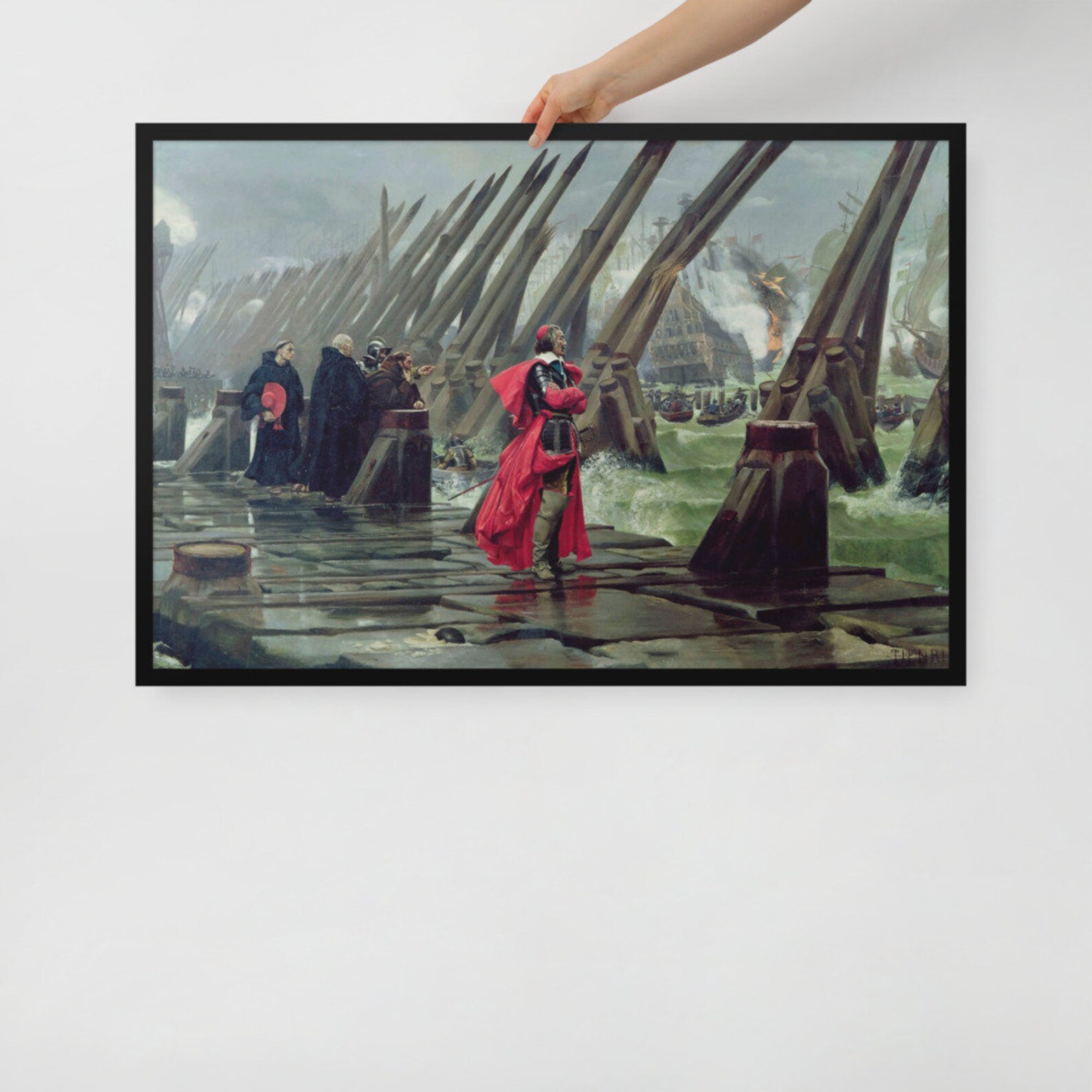 Cardinal Richelieu at the Siege of La Rochelle | Henri Paul Motte ...