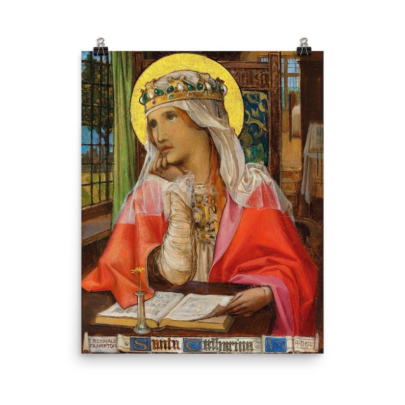 Saint Catherine | Edward Reginald Frampton | 1900 Pre-raphaelite ...