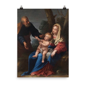 The Holy Family | Italian Art | Renaissance Gospel Biblical Poster ...