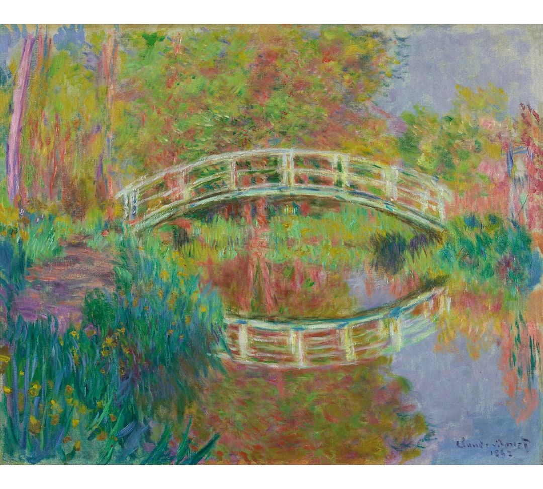 Japanese Footbridge, Giverny | Claude Monet | 1895 Impressionism Monet ...
