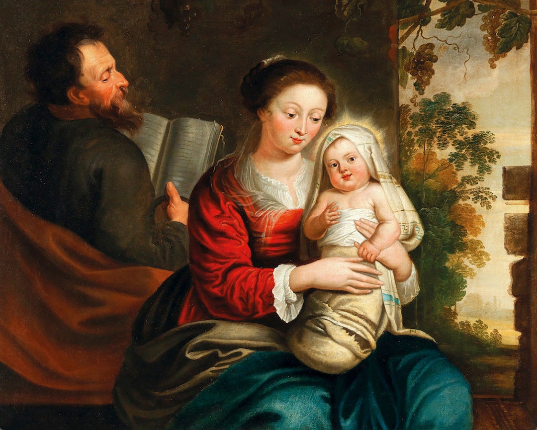 The Holy Family | Antwerp Art | Renaissance Biblical Poster Print - Etsy