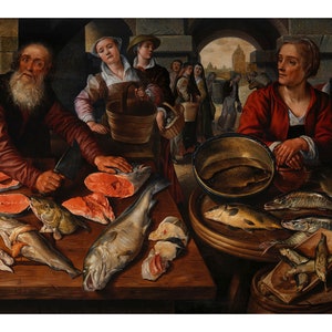 Fish Market | Joachim Beuckelaer | 1568 Renaissance Flemish Poster ...