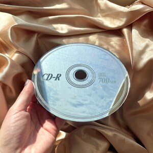 CD Mirror Disc Wall Art, Reflective Music Themed Decor, Mirrored CD ...