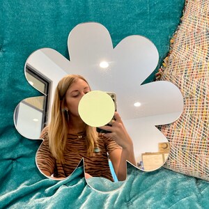 Flower Shaped Mirror Flower Wall Art Mirror Flower Child - Etsy