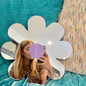 Flower Shaped Mirror Flower Wall Art Mirror Flower Child - Etsy