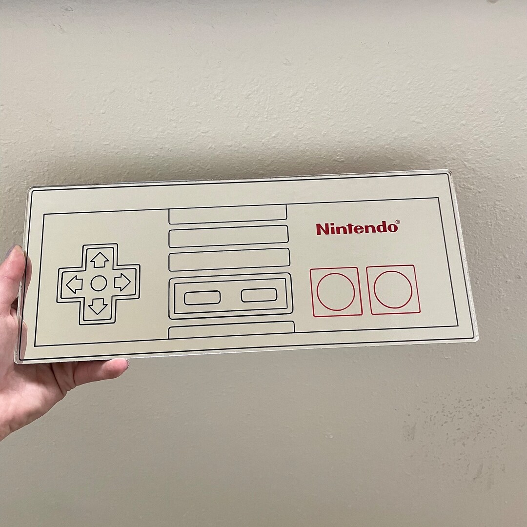 Nes-inspired Mirror Nostalgic Gaming Mirrored Decor, Retro Game Console ...