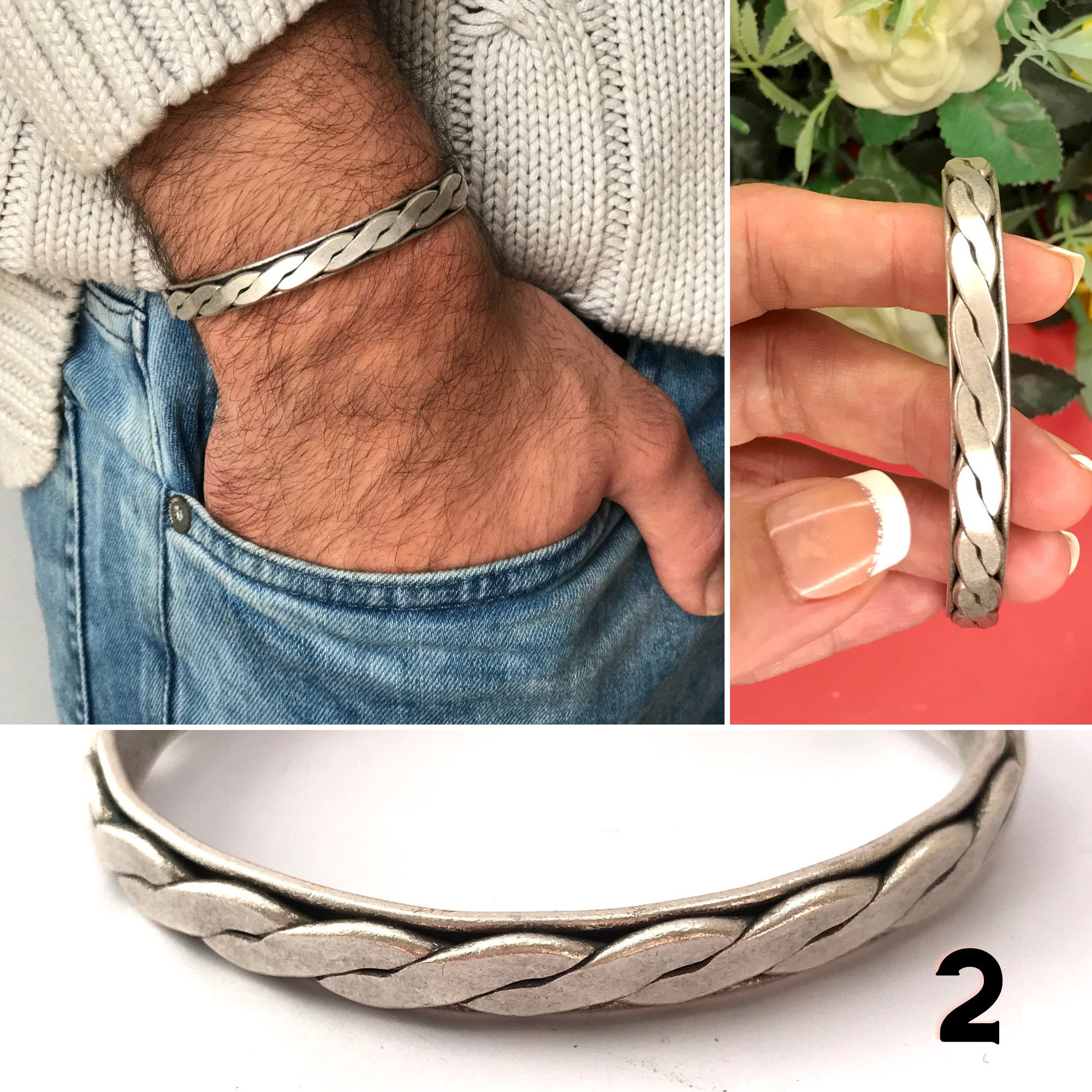 Bangle Bracelet Men or Women Men Bracelet Cuff Bracelet Men | Etsy