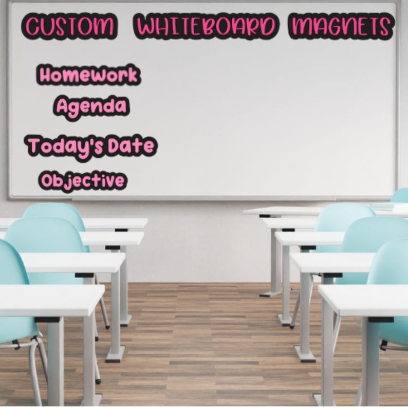 Custom White Board Magnets | Set of 4 Magnets | Teacher Homeschool ...