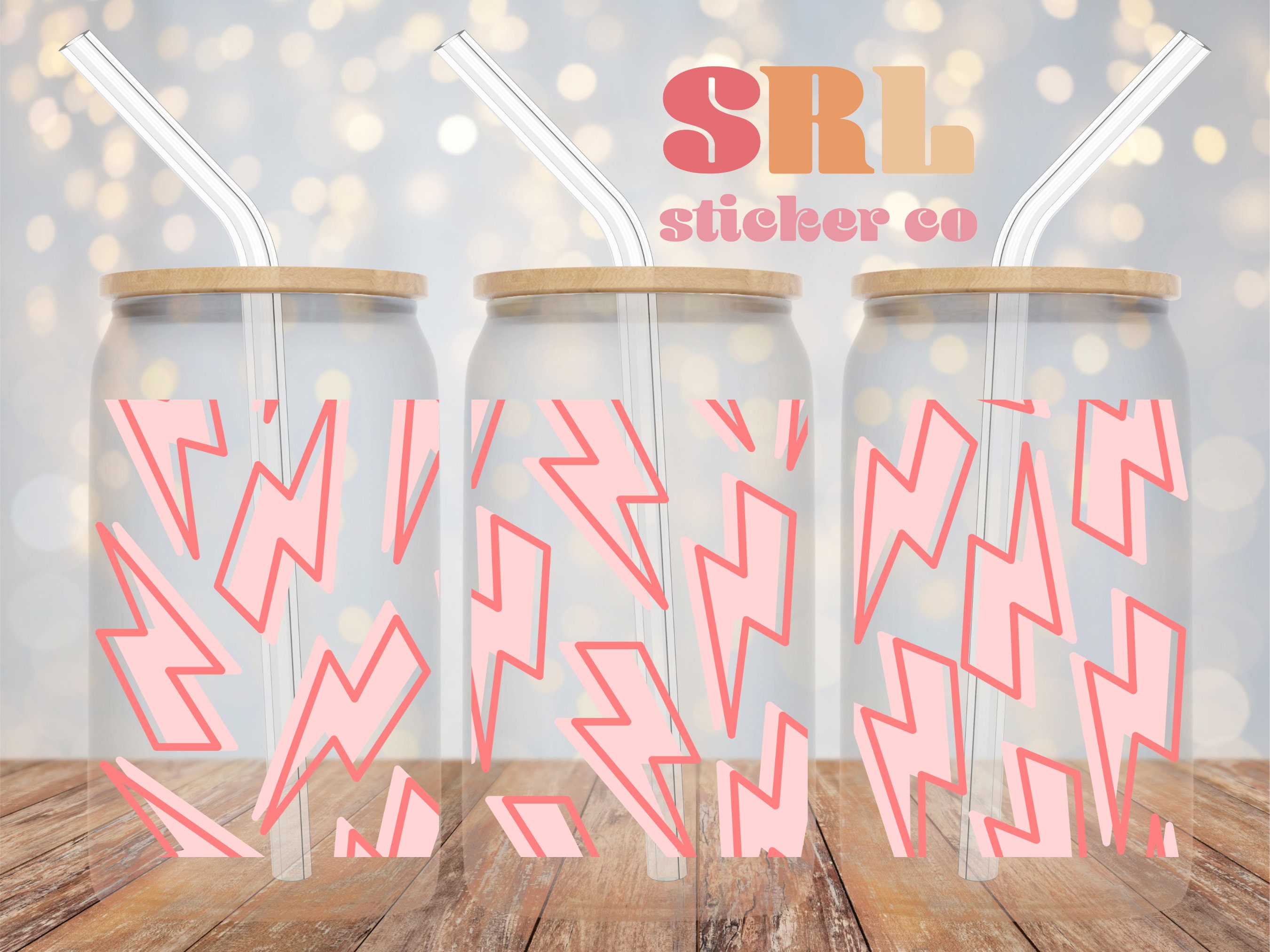 16 Oz Glass Can | Lightning Bolt Can Glass | Lightning Bolt Coffee ...