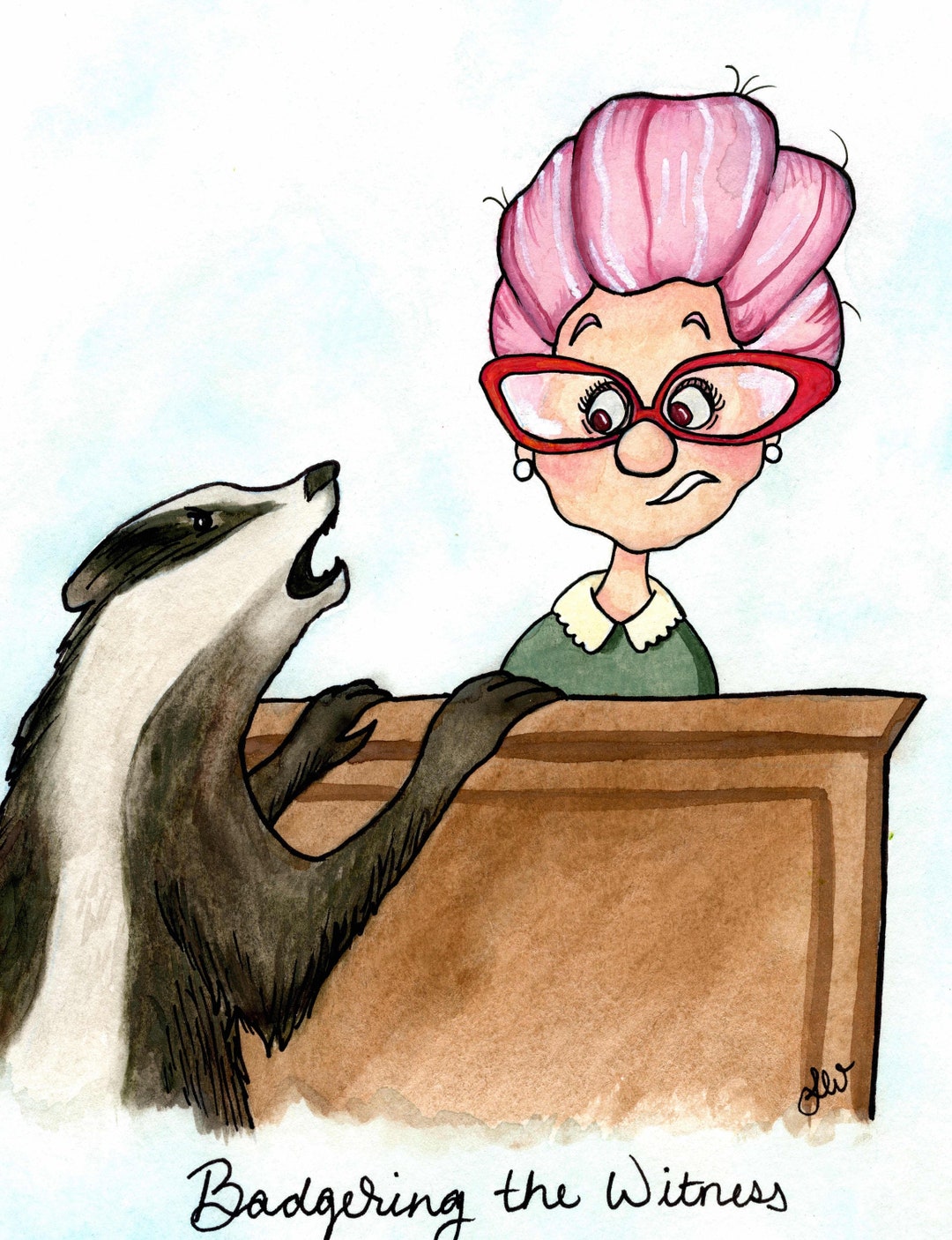 Badgering the Witness - Etsy