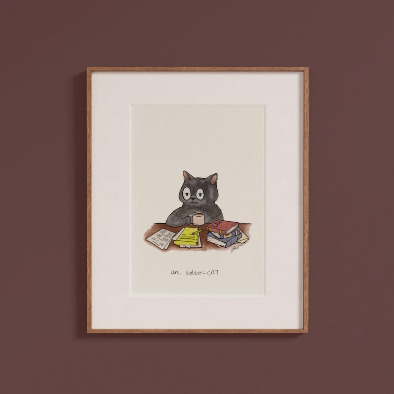 Law Cat Art - Etsy