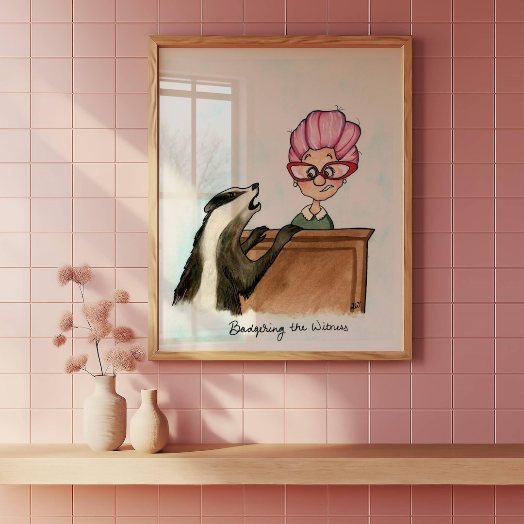 Badgering the Witness - Etsy