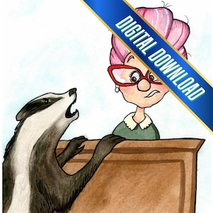 Badgering the Witness Digital Print - Etsy