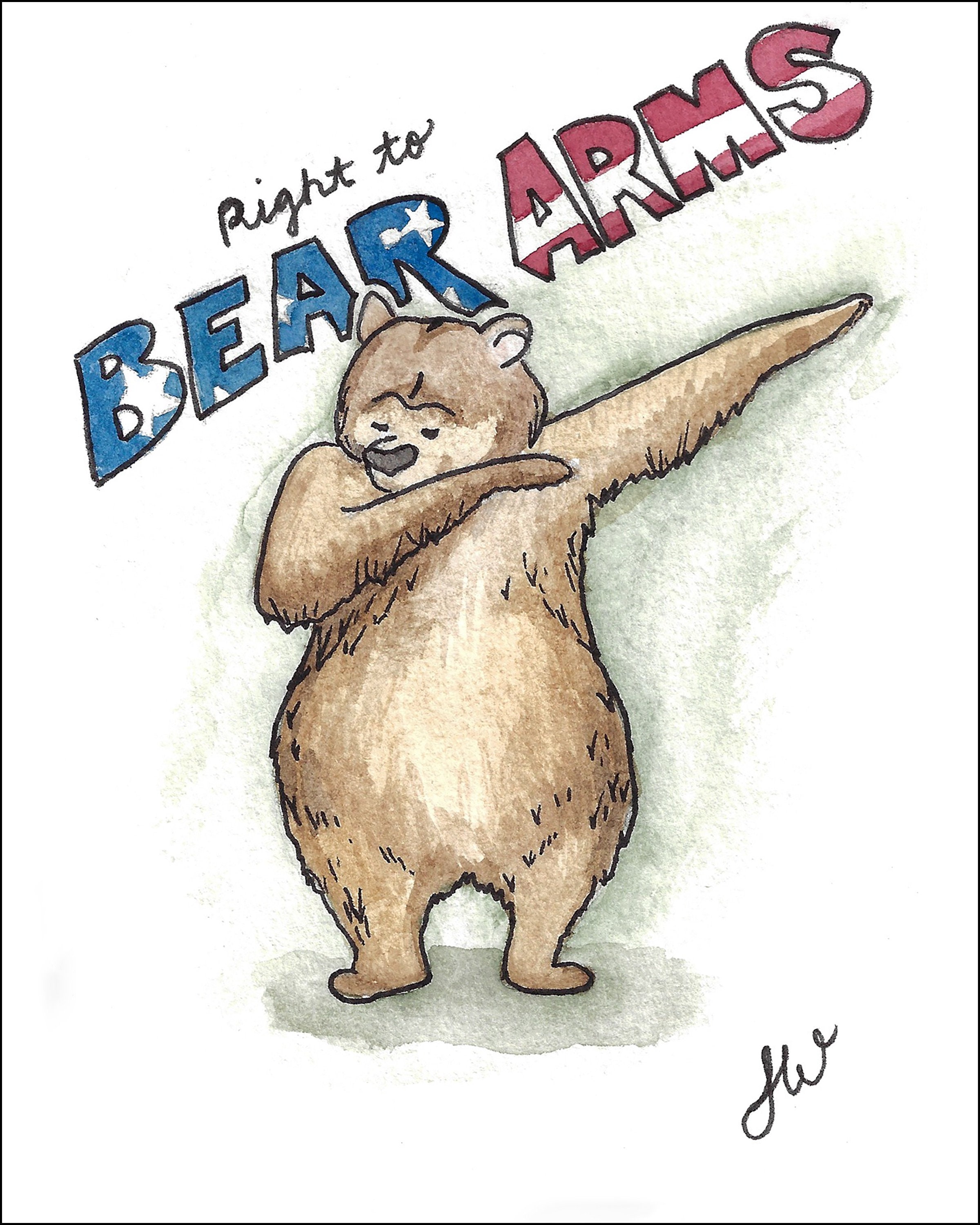 The Right to Bear Arms Print - Etsy