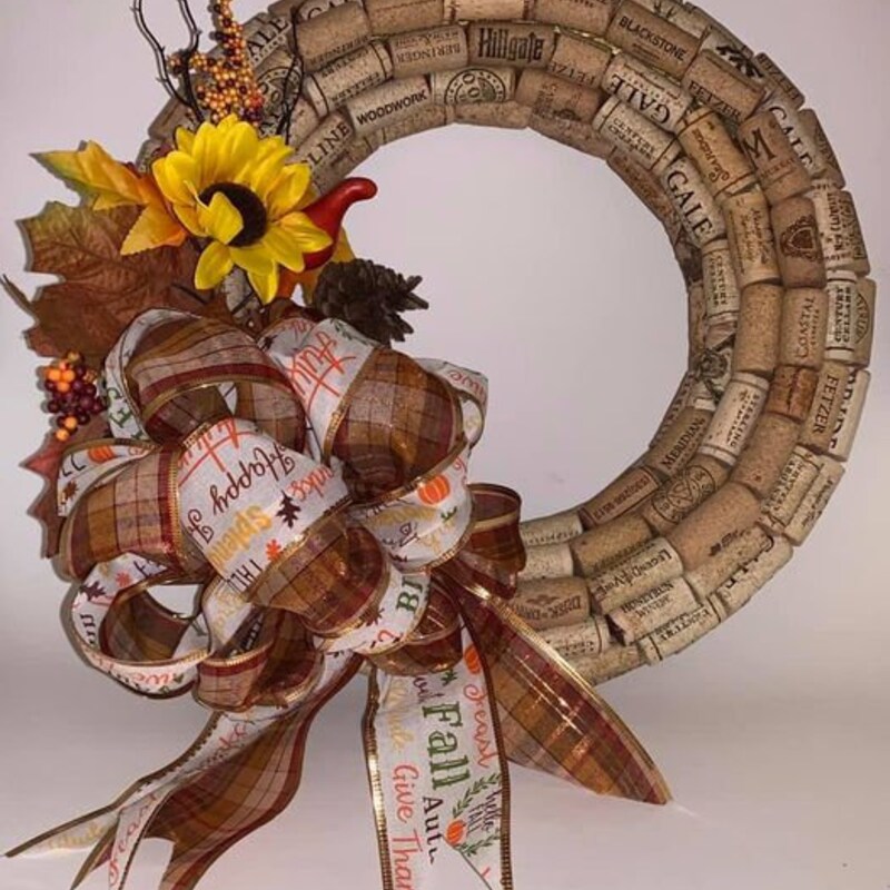 Wine Cork Wreath - Etsy