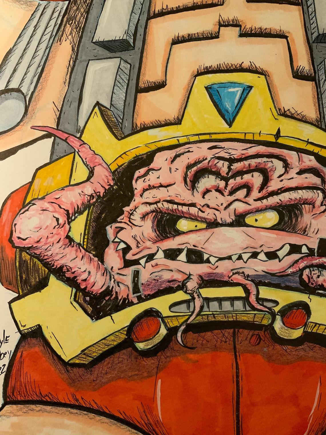 TMNT Kraang Original Artwork - Etsy