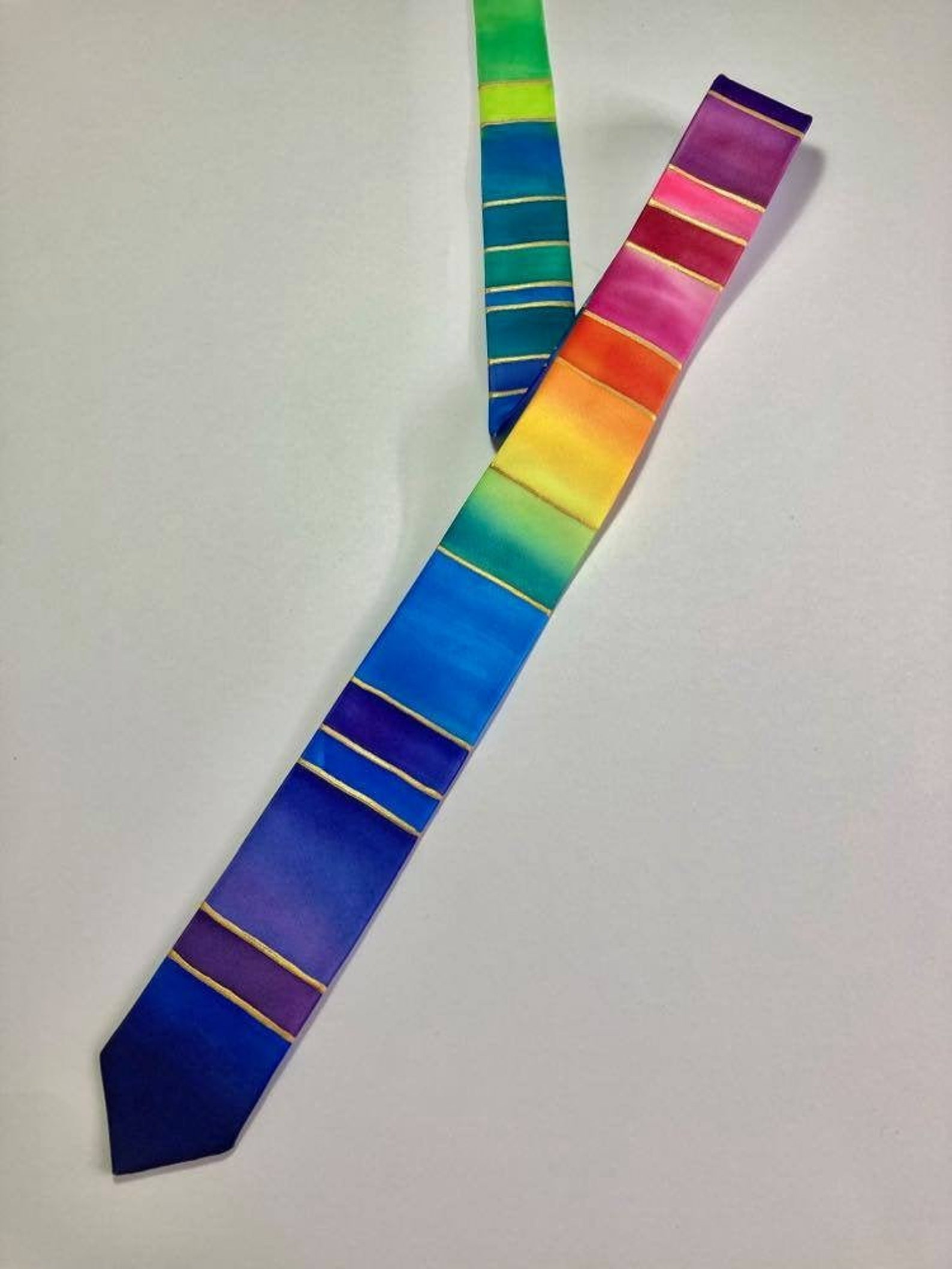 Silk Tie Necktie Pride Tie Abstract Tie Anniversary Gift | Etsy