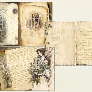 FORGOTTEN DIARIES Junk Journal Kit, Vintage Junk Journal, Printable ...