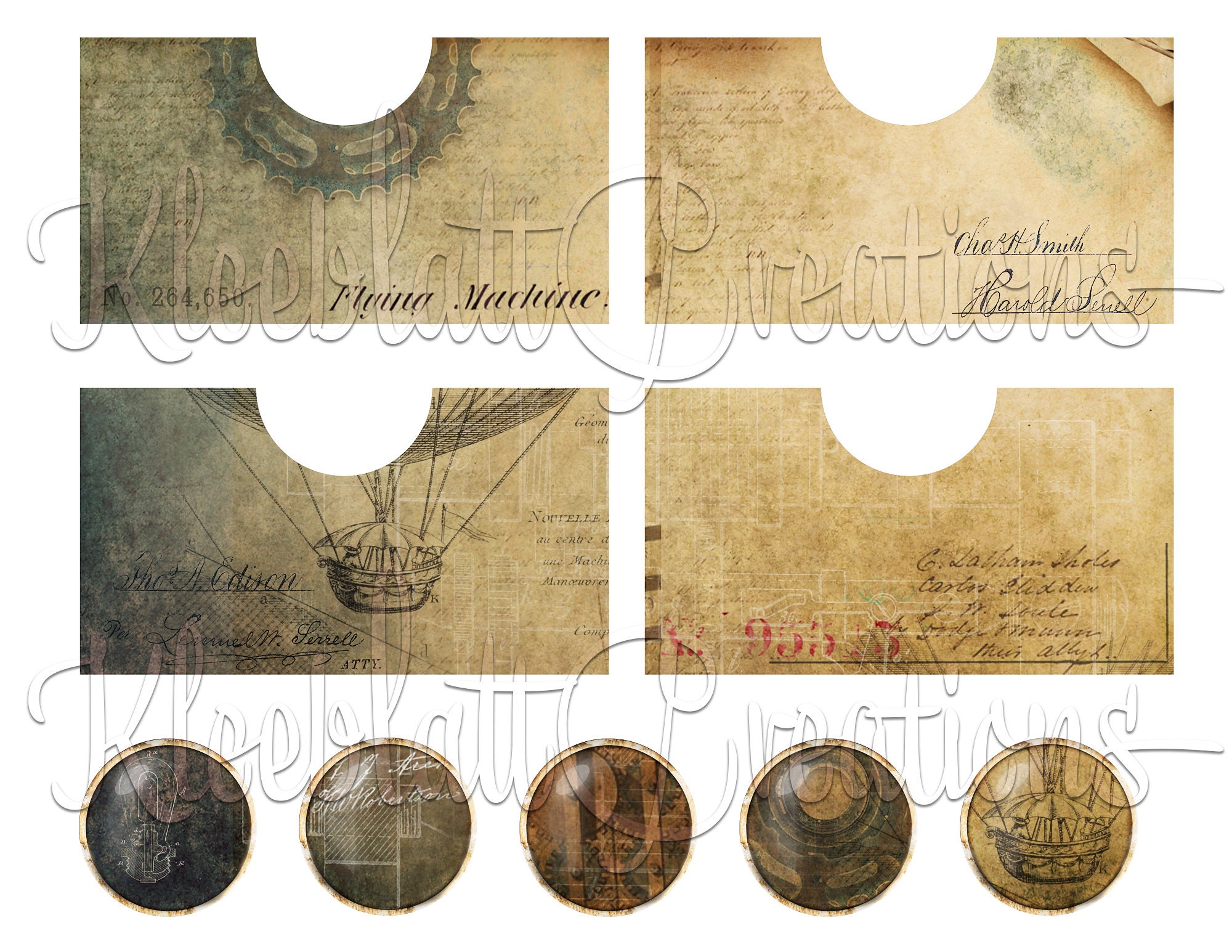 STEAMPUNK Ephemera Mit Einzigartigen Illustrationen - Etsy