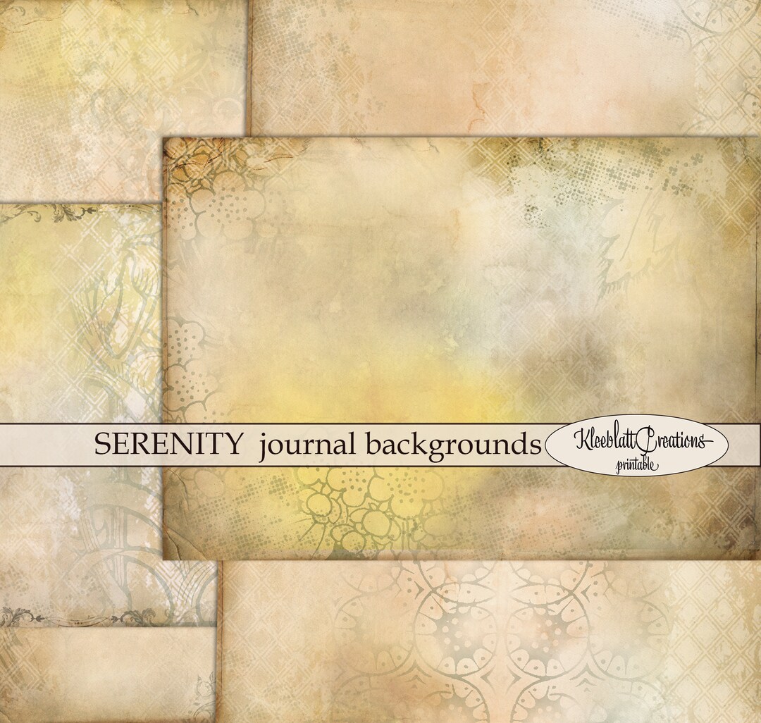 SERENITY Journal Backgrounds, Printable Pages, Digital Sheets ...