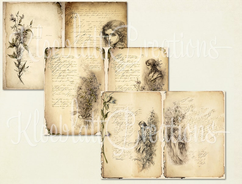 FORGOTTEN DIARIES Junk Journal Kit Vintage Junk Journal - Etsy
