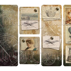 STEAMPUNK Ephemera With Unique Illustrations, Embellishments for ...