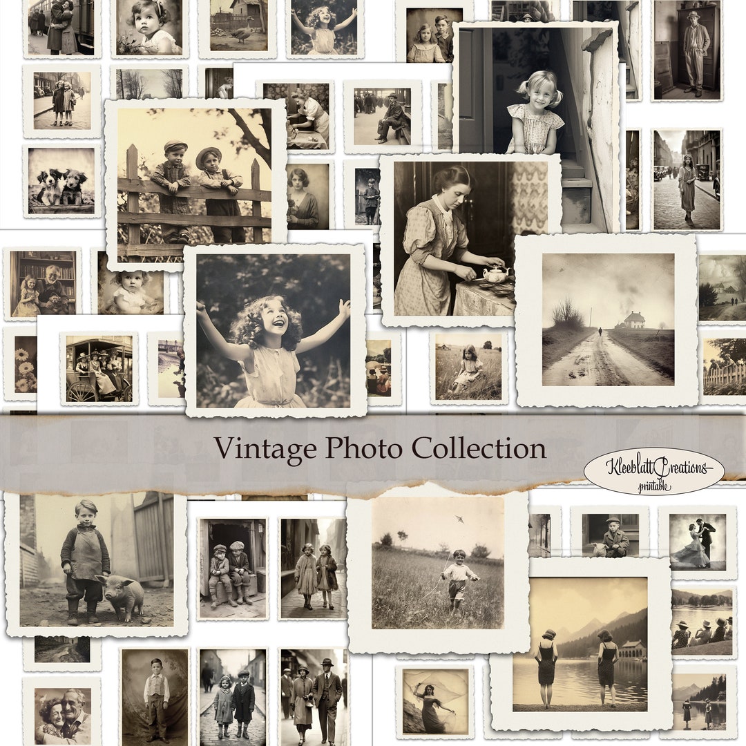 Vintage Photo Collection, Printable Ephemera, Embellishments ...