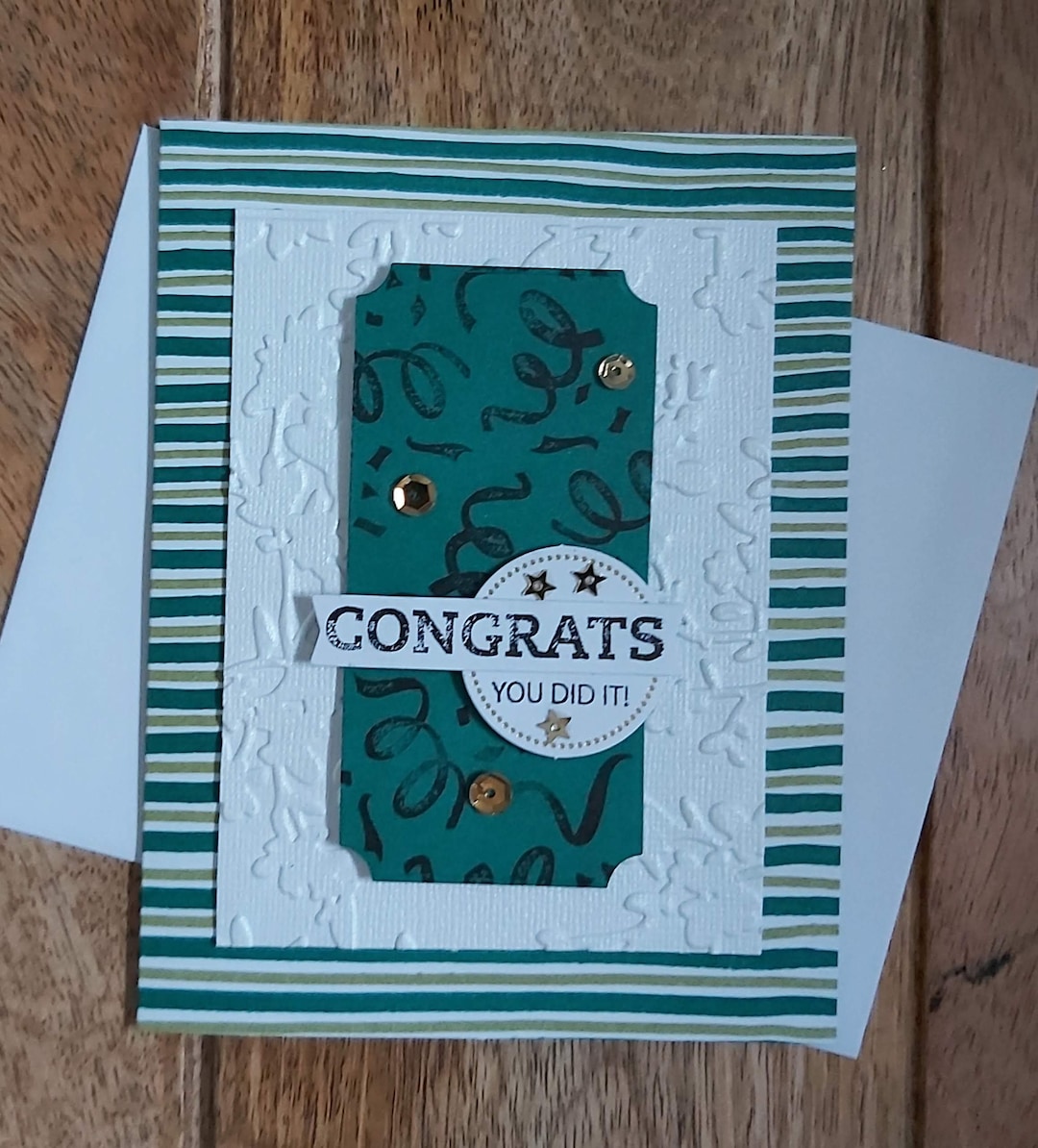 Green Congratulations Card Greeting Card Card for Her Card - Etsy
