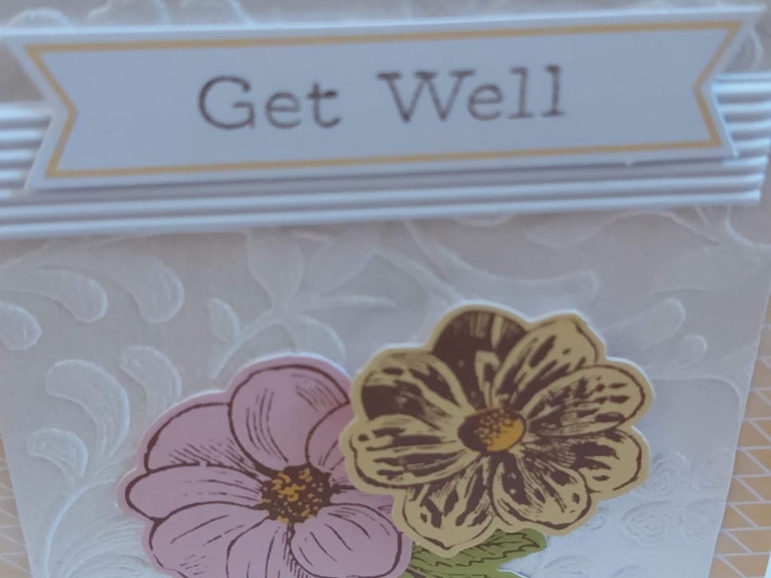Yellow Get Well Card, Greeting Card, Card for Her, Flower Card - Etsy
