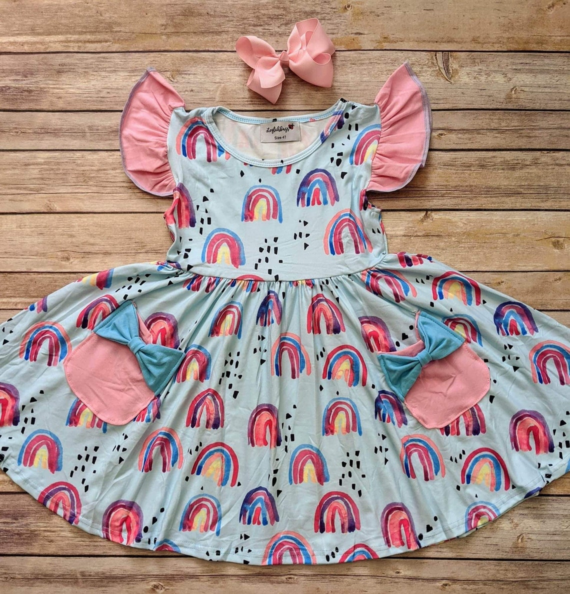 Rainbow Flutter W/pockets | Etsy