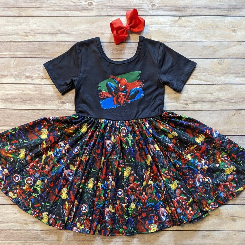 Spiderman Dress for Kids - Etsy