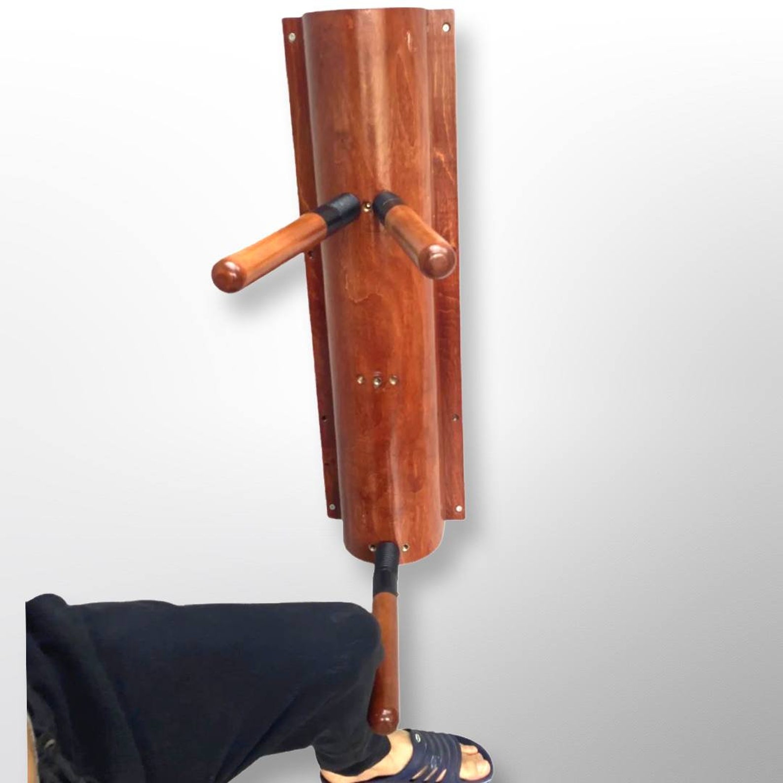 Wall Mounted Wing Chun Wooden Dummy Small and Spring Portable Arms ...