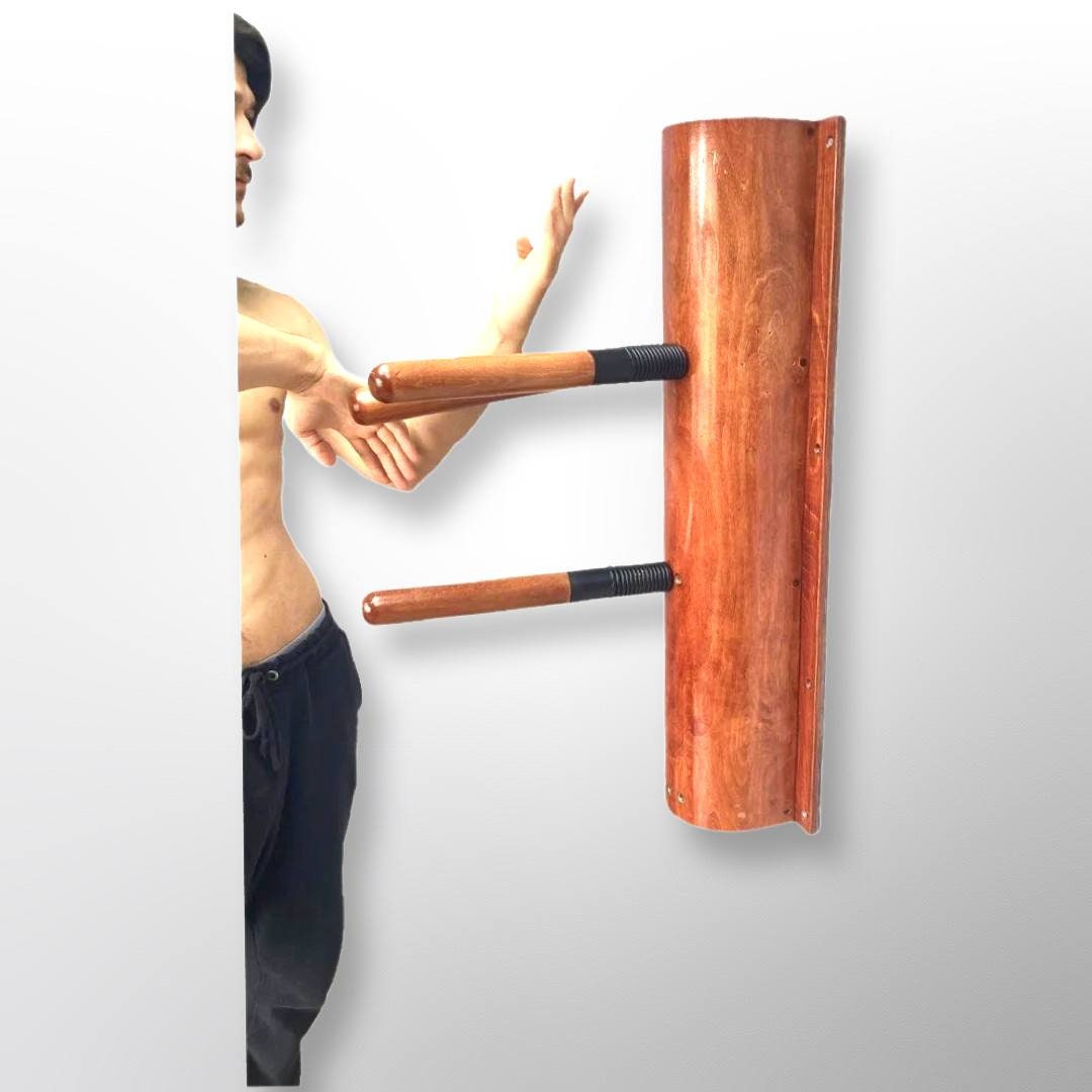 Wall Mounted Wing Chun Wooden Dummy Small and Spring Portable Arms ...