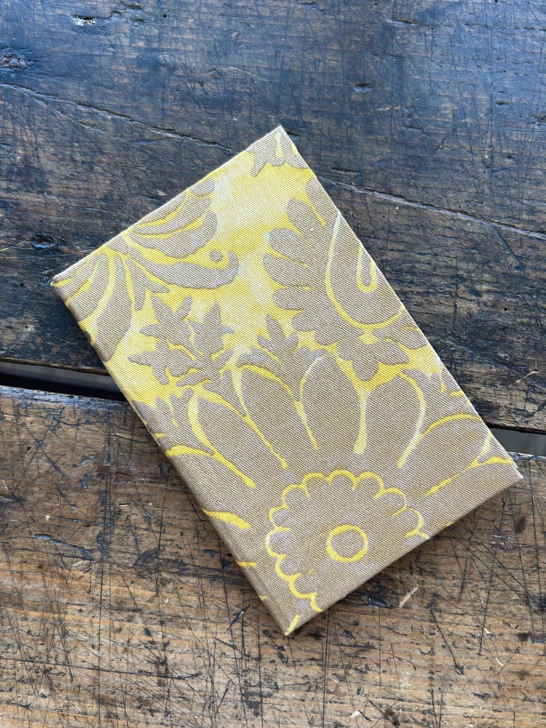 Fortuny "mini" - A Pocket Size Notepad - Impero Gold on Yellow - Etsy