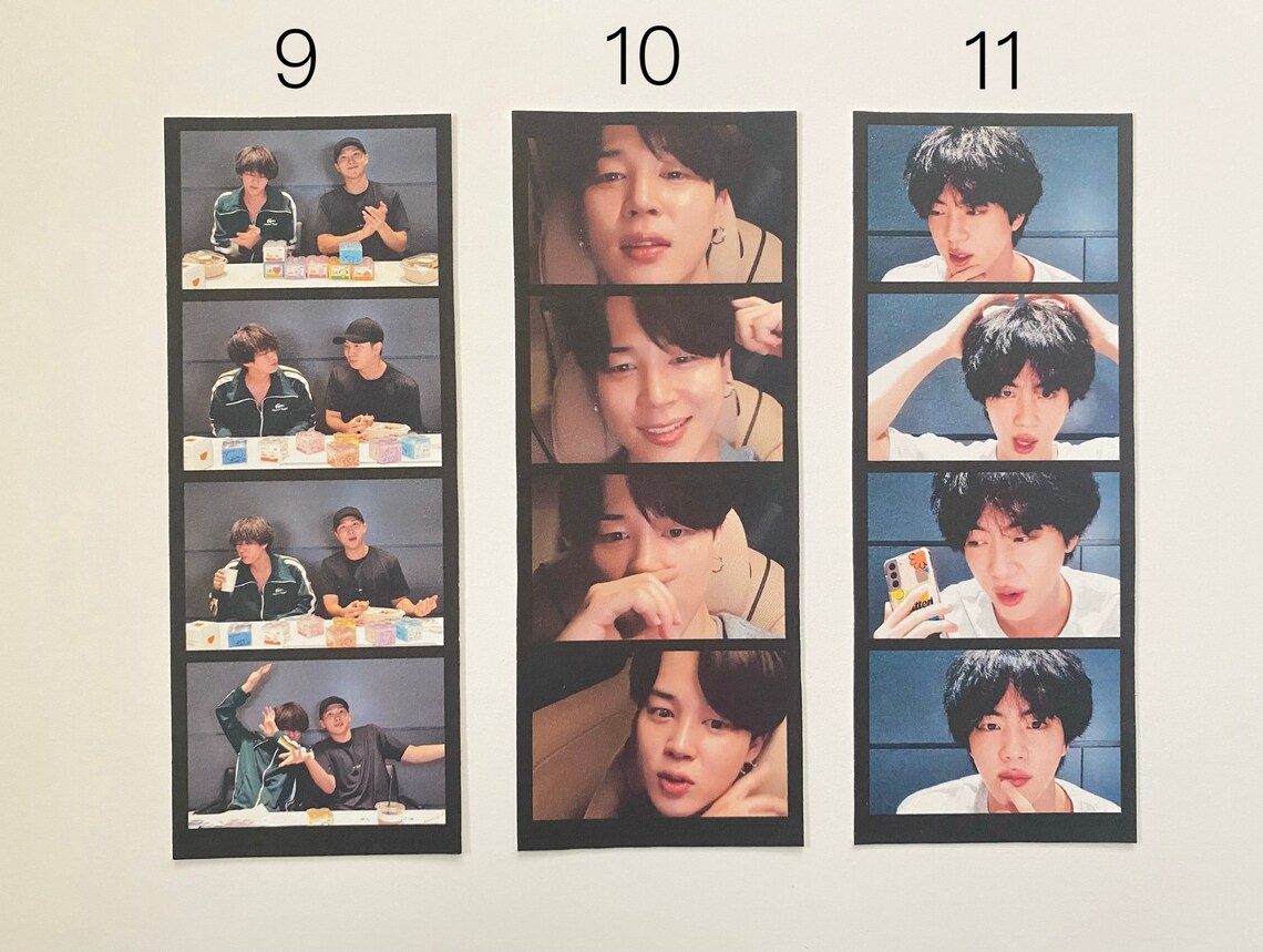 BTS VLIVE Photo Strips - Etsy