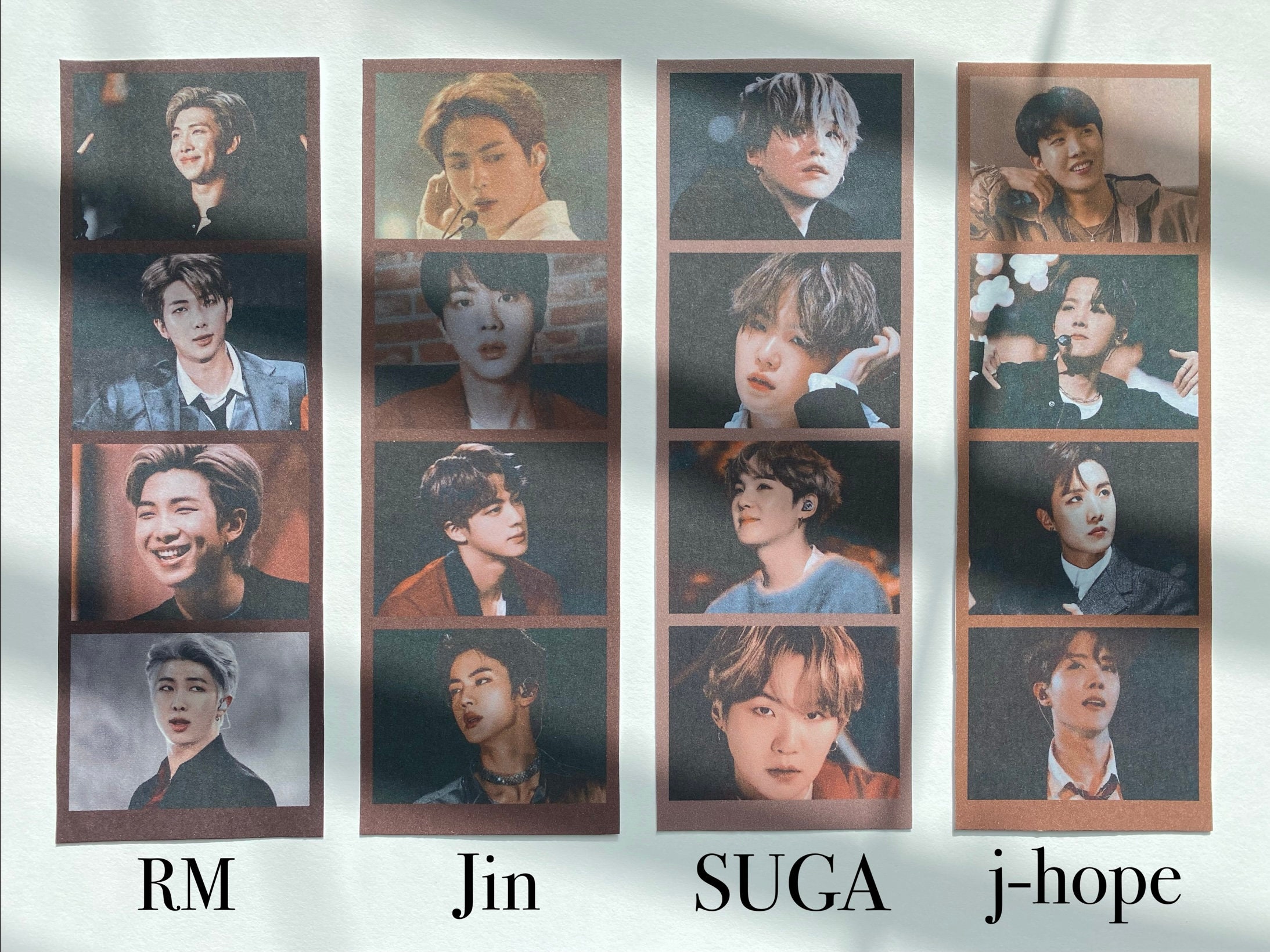 BTS Aesthetic Photo Strips | Etsy