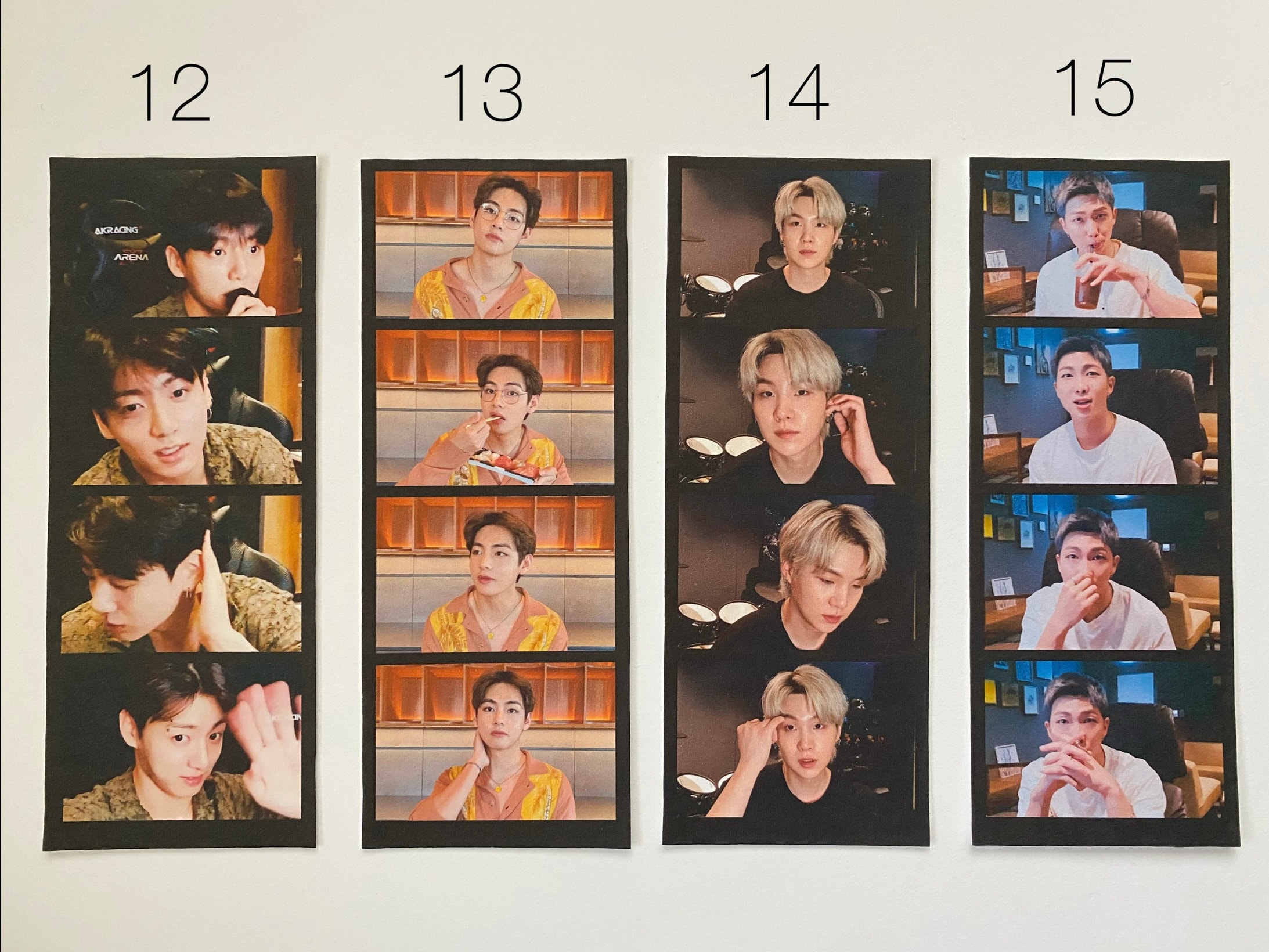 BTS VLIVE Photo Strips - Etsy