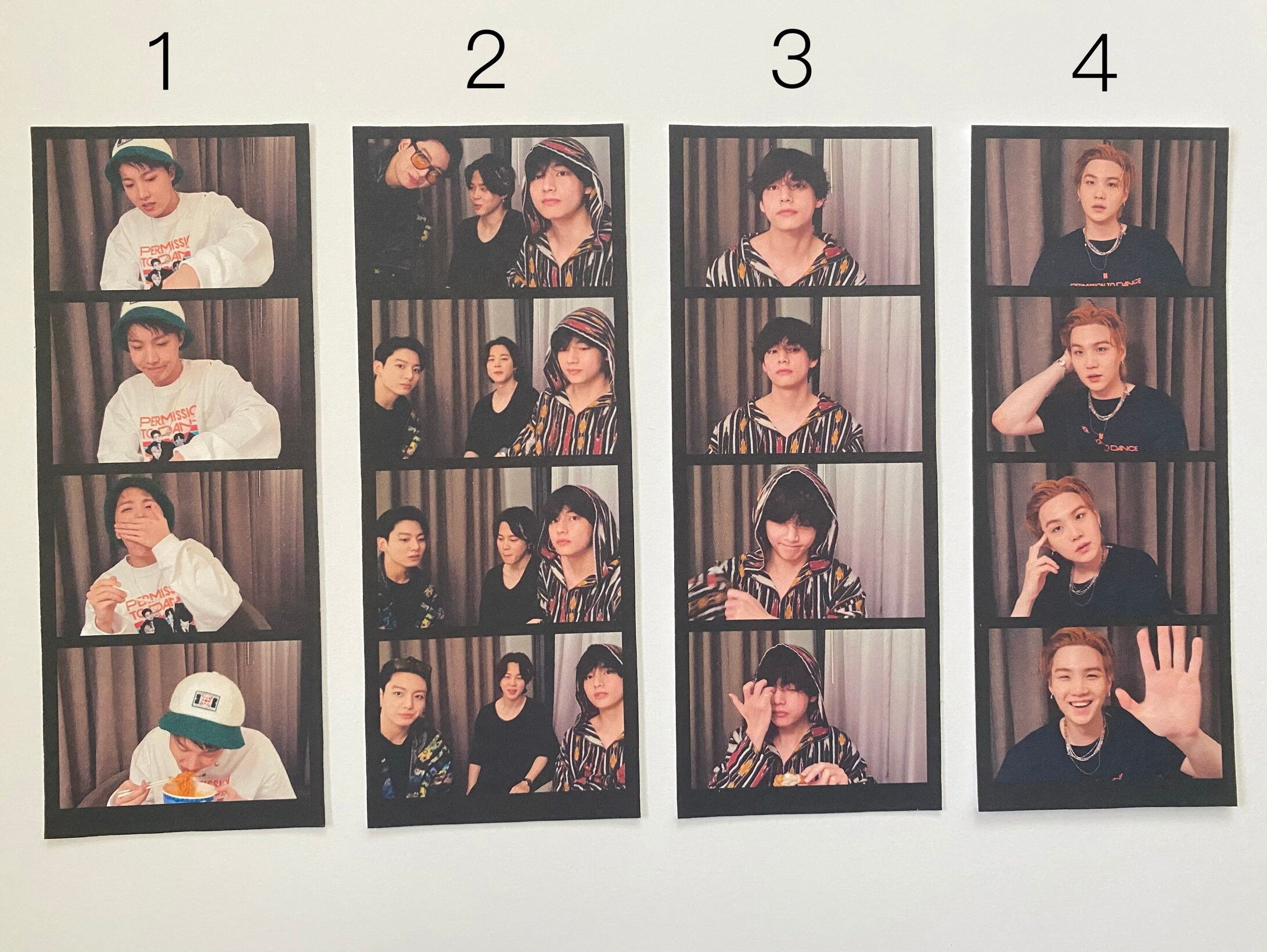 BTS VLIVE Photo Strips - Etsy