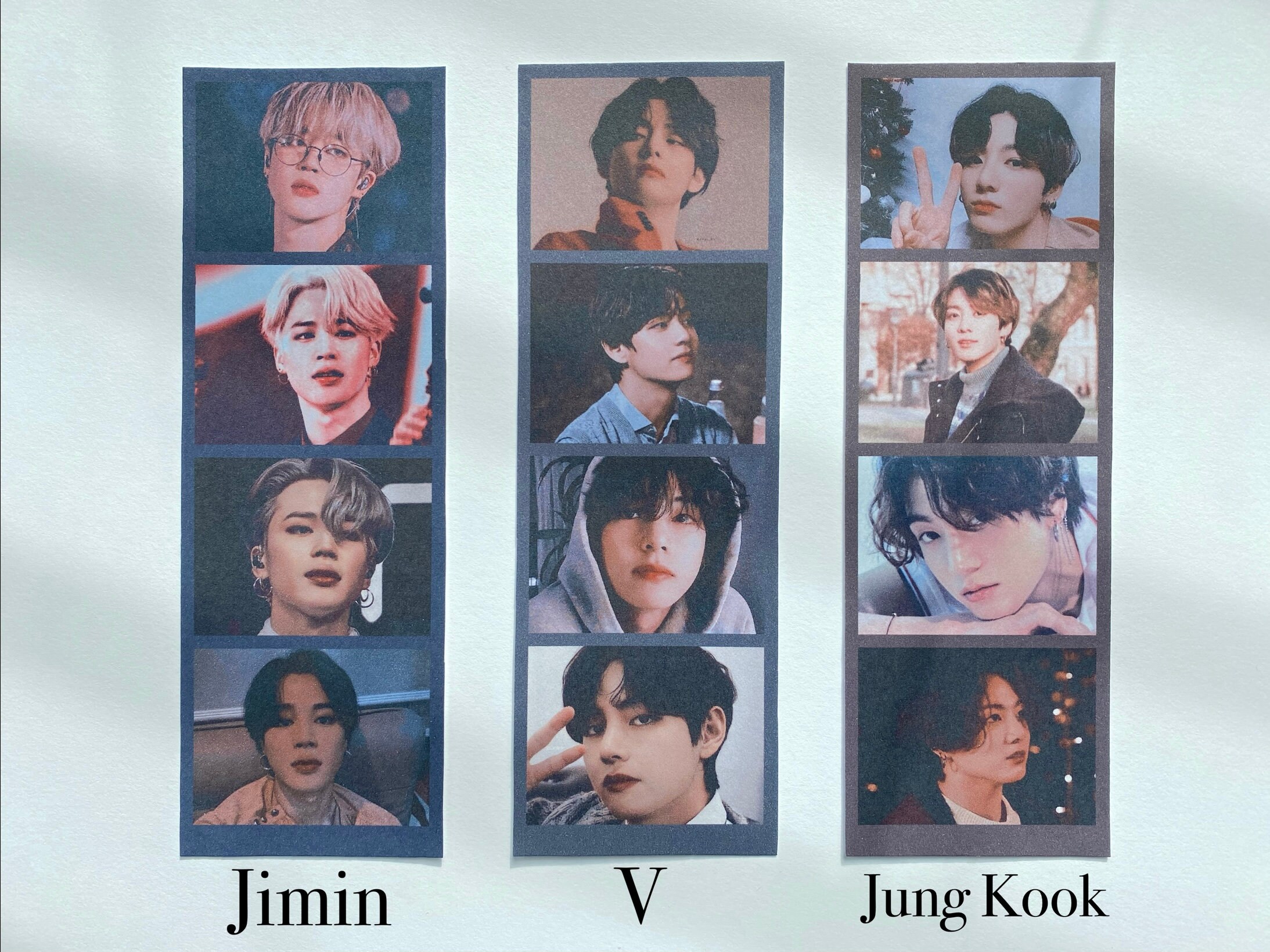 BTS Aesthetic Photo Strips | Etsy