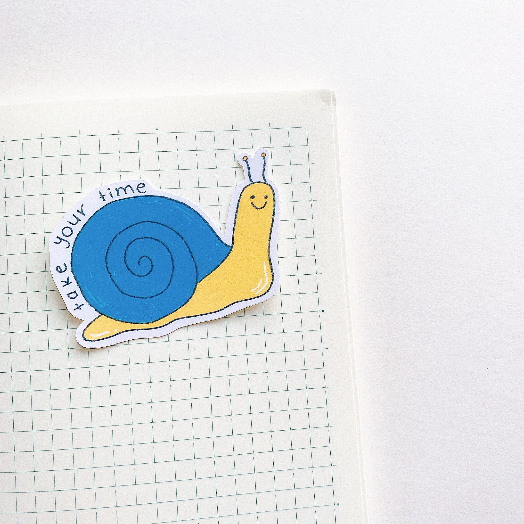 Snail Take Your Time Sticker Cute Stickers Die-cut - Etsy