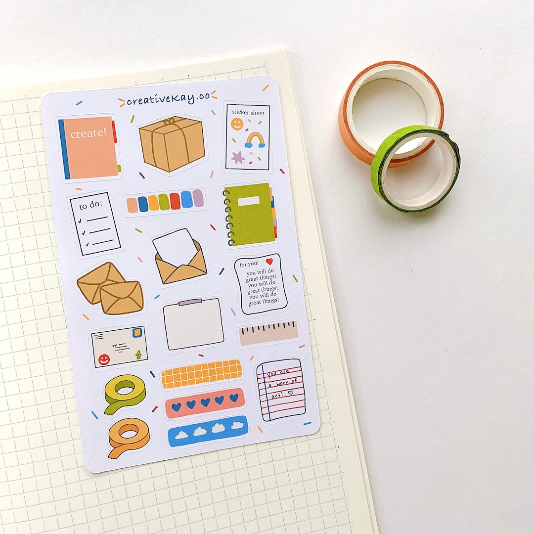 Study, Planning Sticker Sheet | Journal Stickers, Planner Stickers ...