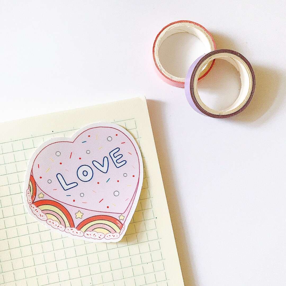 Cute Cake Sticker | Die Cut Sticker, Laptop Stickers - Etsy