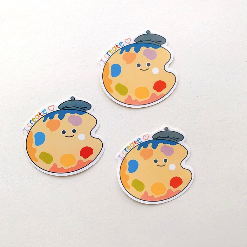 Paint Palette Sticker | Laptop Stickers, Journal Stickers, Planner ...