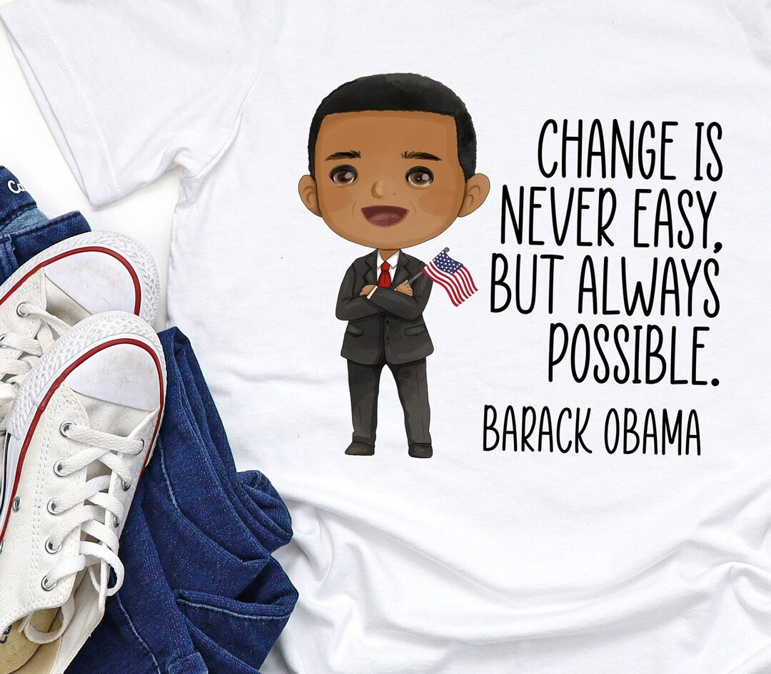 Barack Obama Shirt - Black History Month - Cute - Kids and Adult Sizes ...