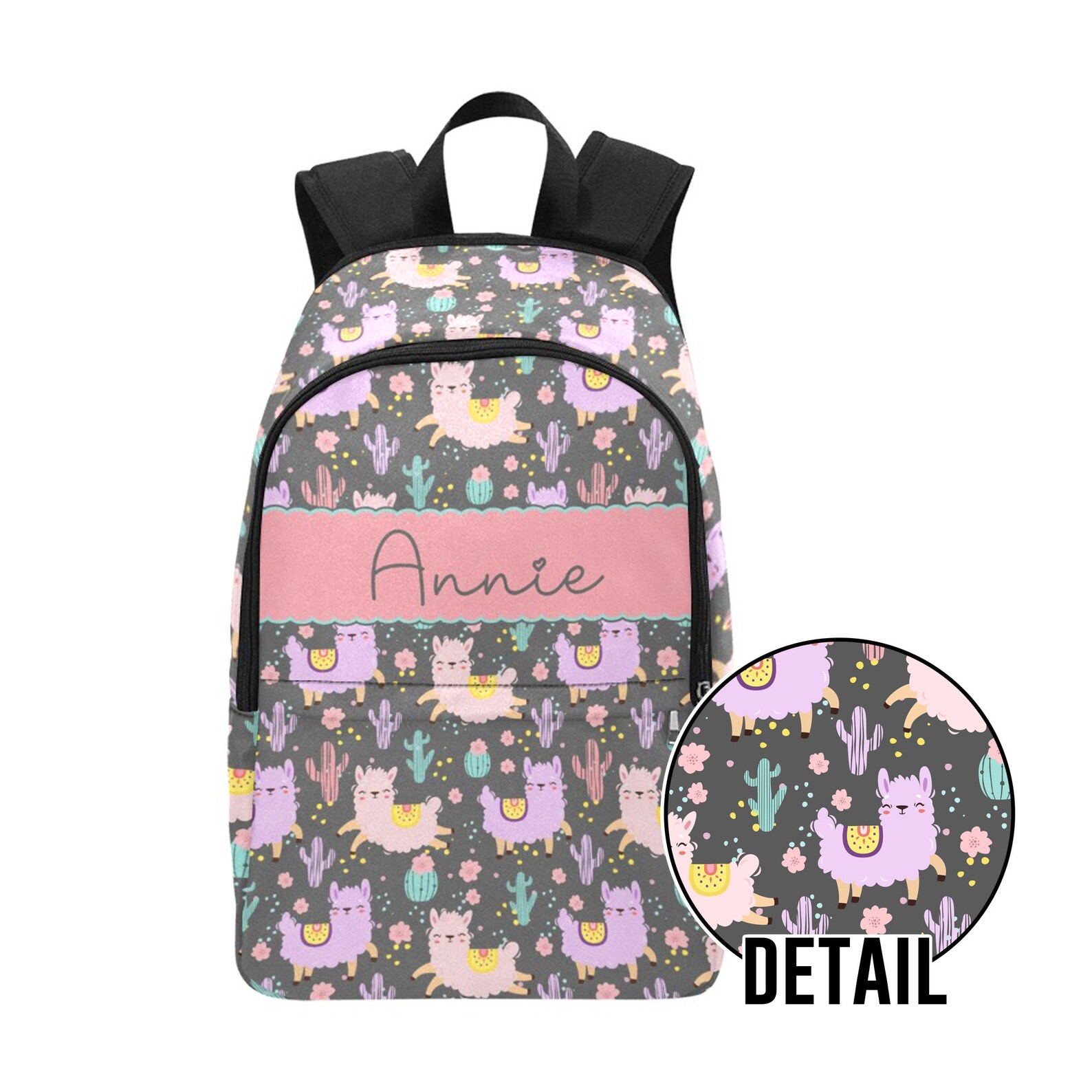 Llama Alpaca Personalized Backpack All-over Print Casual - Etsy