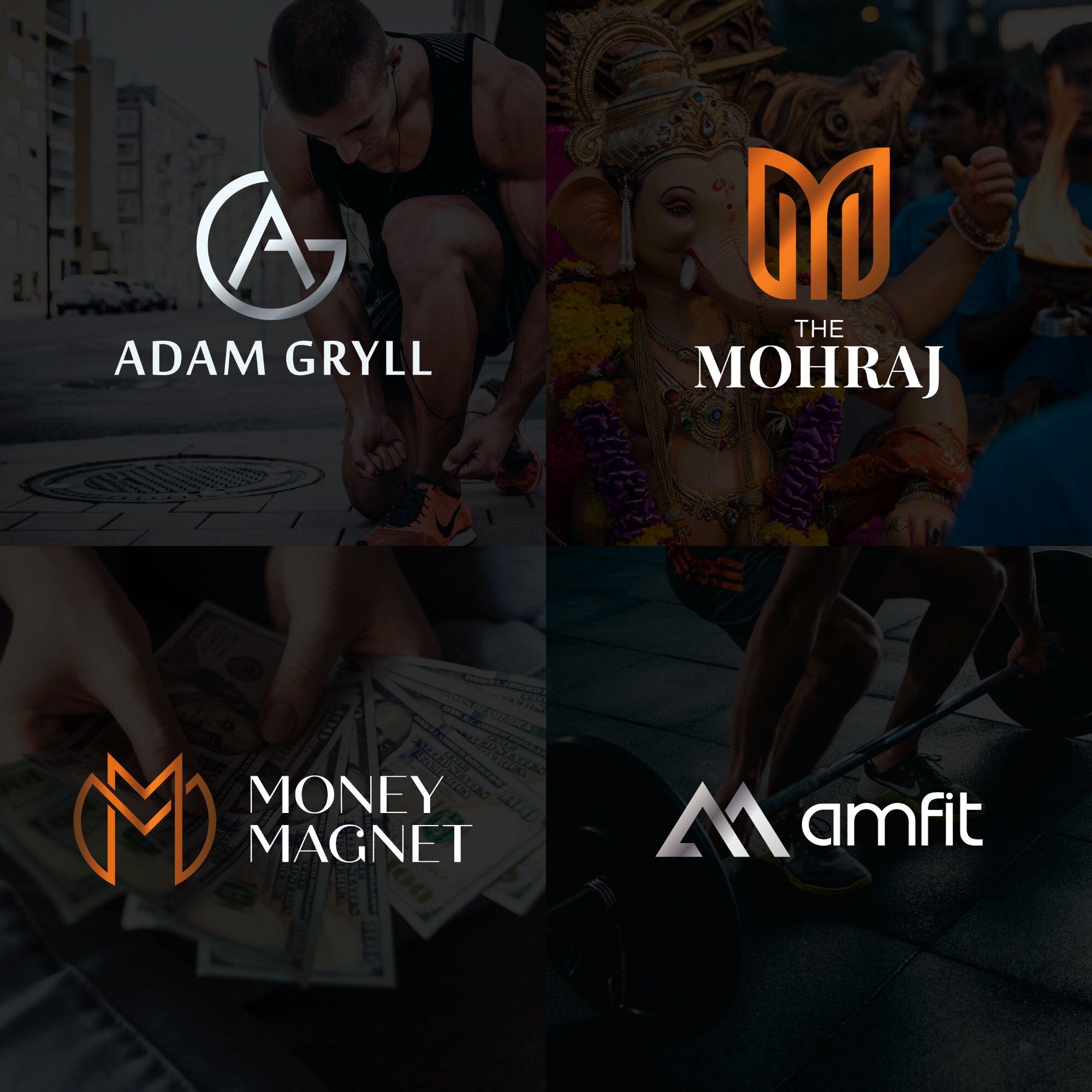 Modern Minimal Monogram Logo Design, Custom Logo Design, Branding ...