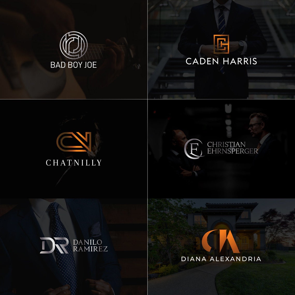 Modern Minimal Monogram Logo Design, Custom Logo Design, Branding ...