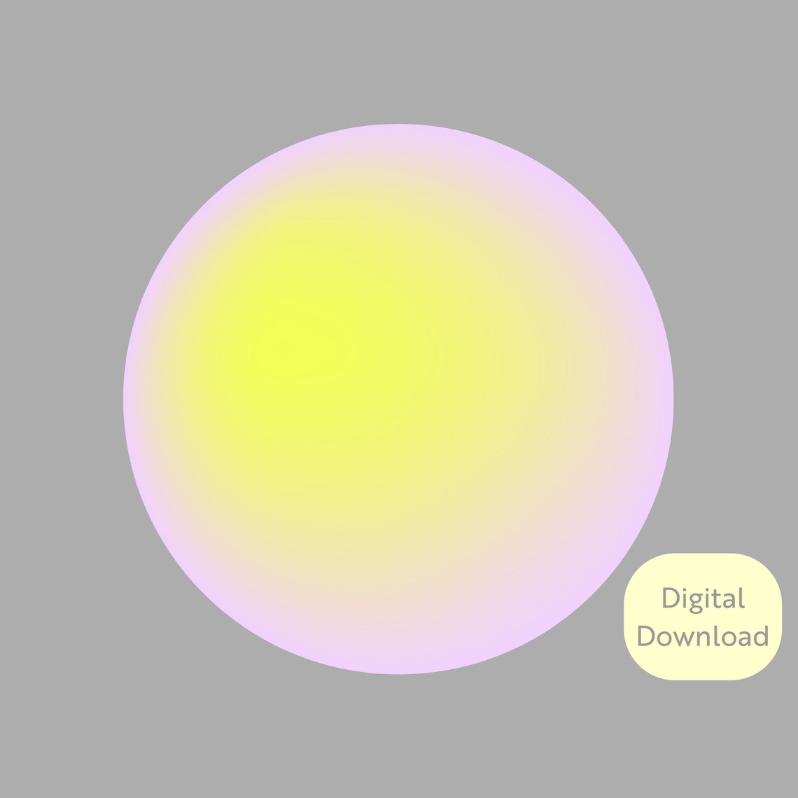 Gradient Glow Circle Room Decor Lighting Modern Kendall - Etsy