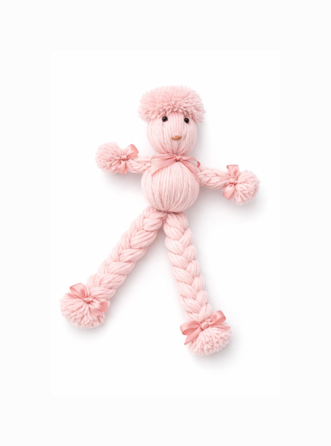 Braided Cuddle Doll – Vintage Yarn Doll Pattern - Etsy